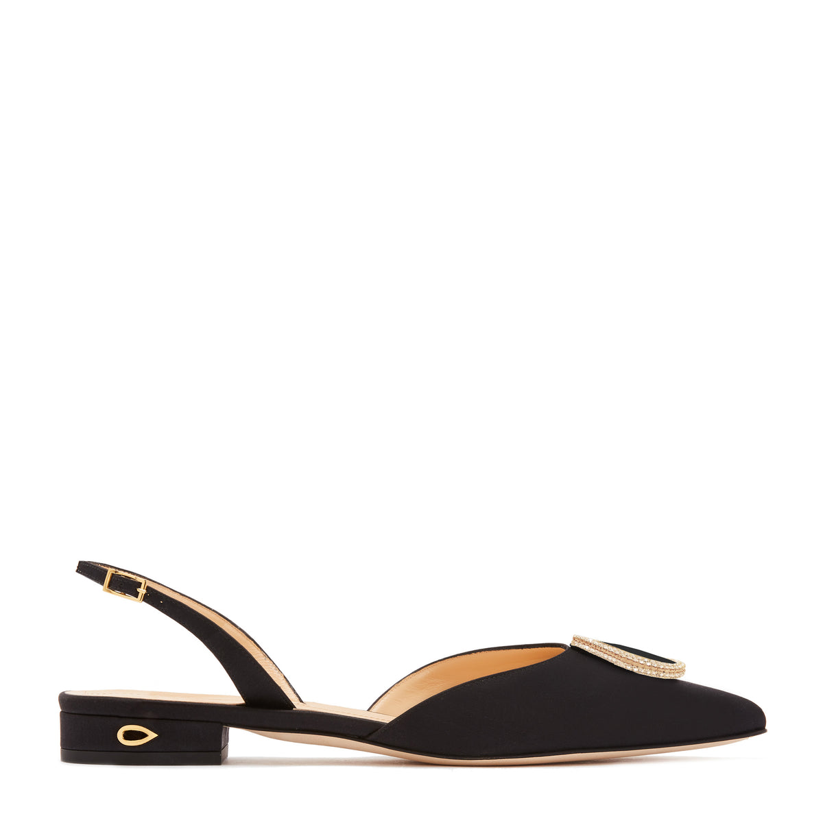 Vittorio Flat - Crystal Buckle Bespoke – Jennifer Chamandi - British ...